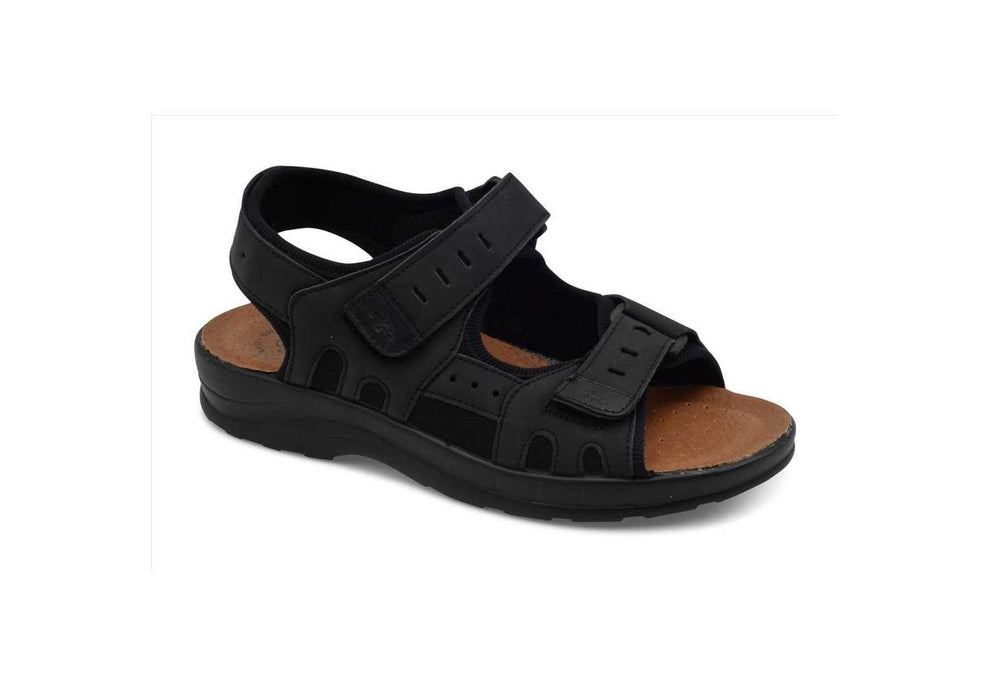 SANDALE FLY FLOT BLACK – 100%CONFORT